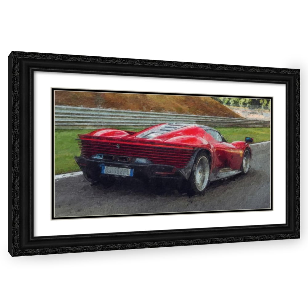 Stephen Chambers 18x12 Black Ornate Wood Framed With Double Matting ...