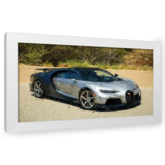 Stephen Chambers 18x12 White Modern Wood Framed Wall Art Titled ...