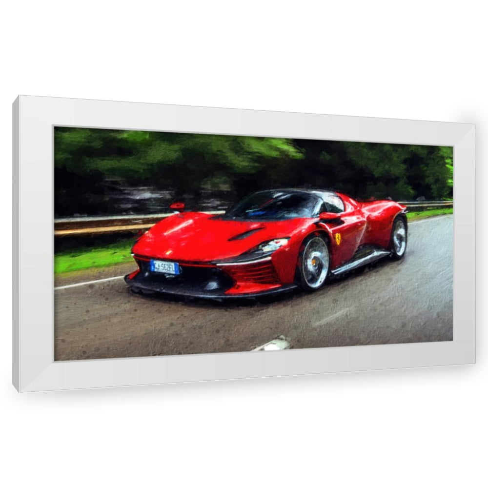 Stephen Chambers 18x12 White Modern Wood Framed Wall Art Titled ...