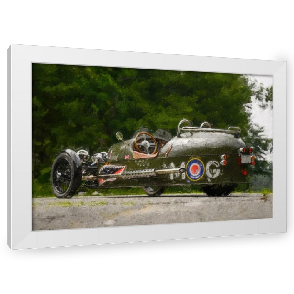Stephen Chambers 18x13 White Modern Wood Framed Wall Art Titled ...