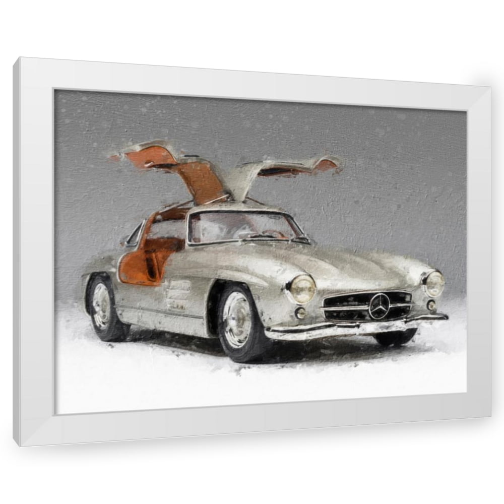 Stephen Chambers 18x15 White Modern Wood Framed Wall Art Titled ...