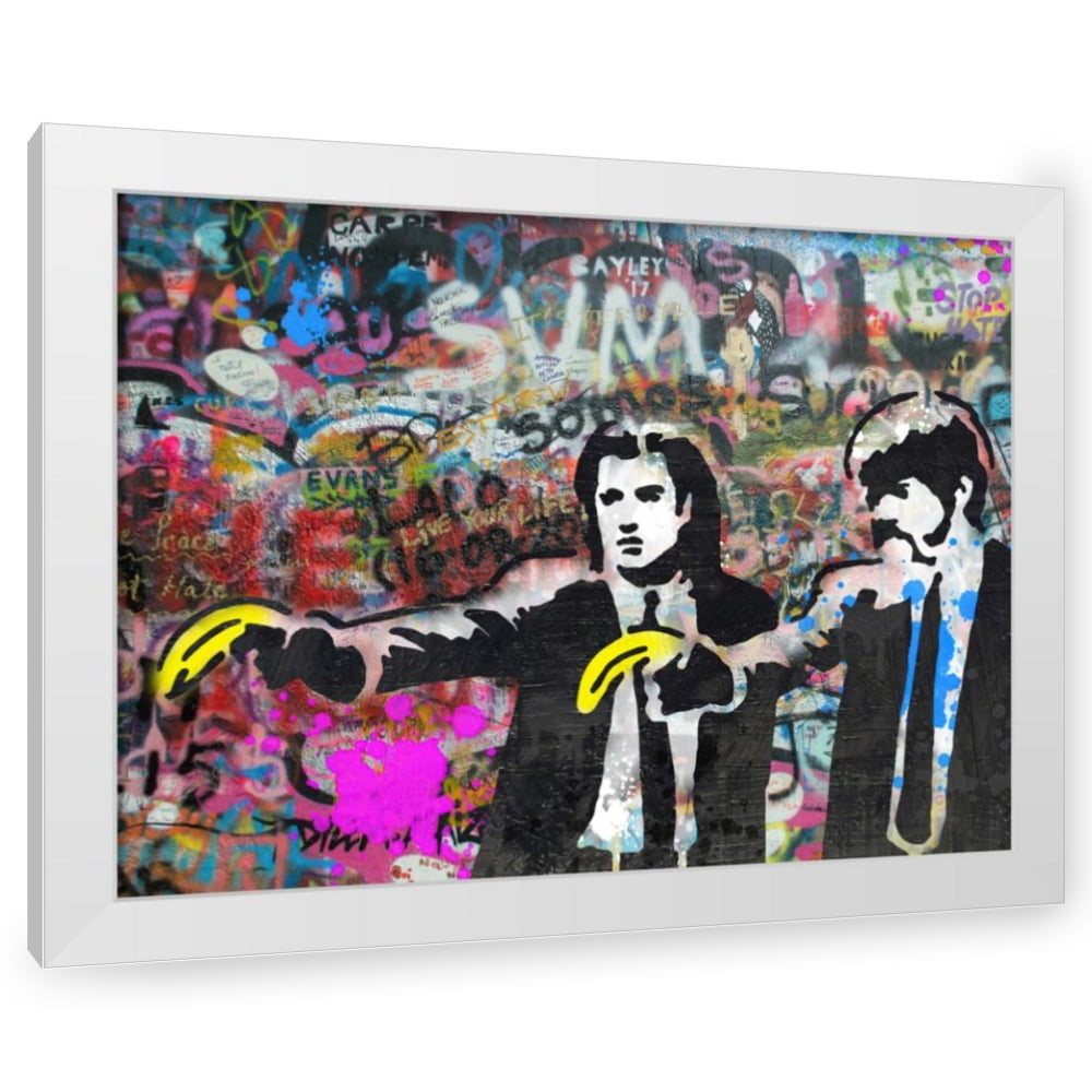 Stephen Chambers 18x15 White Modern Wood Framed Wall Art Titled - Pulp ...