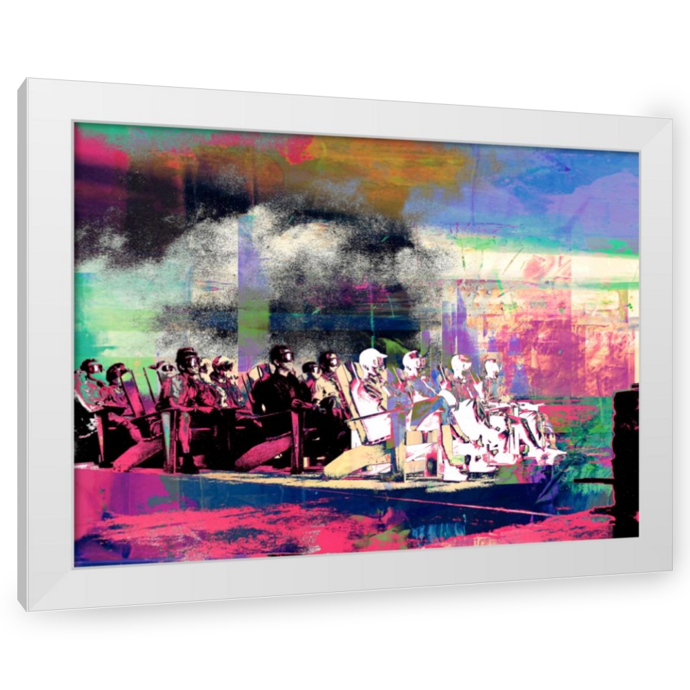 Stephen Chambers 18x15 White Modern Wood Framed Wall Art Titled - Vip ...
