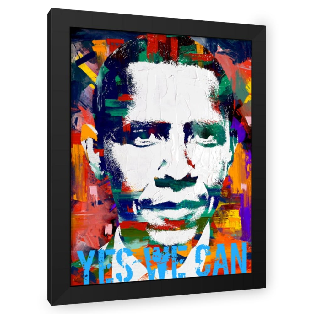 Stephen Chambers 19x24 Black Modern Wood Framed Wall Art Titled Yes