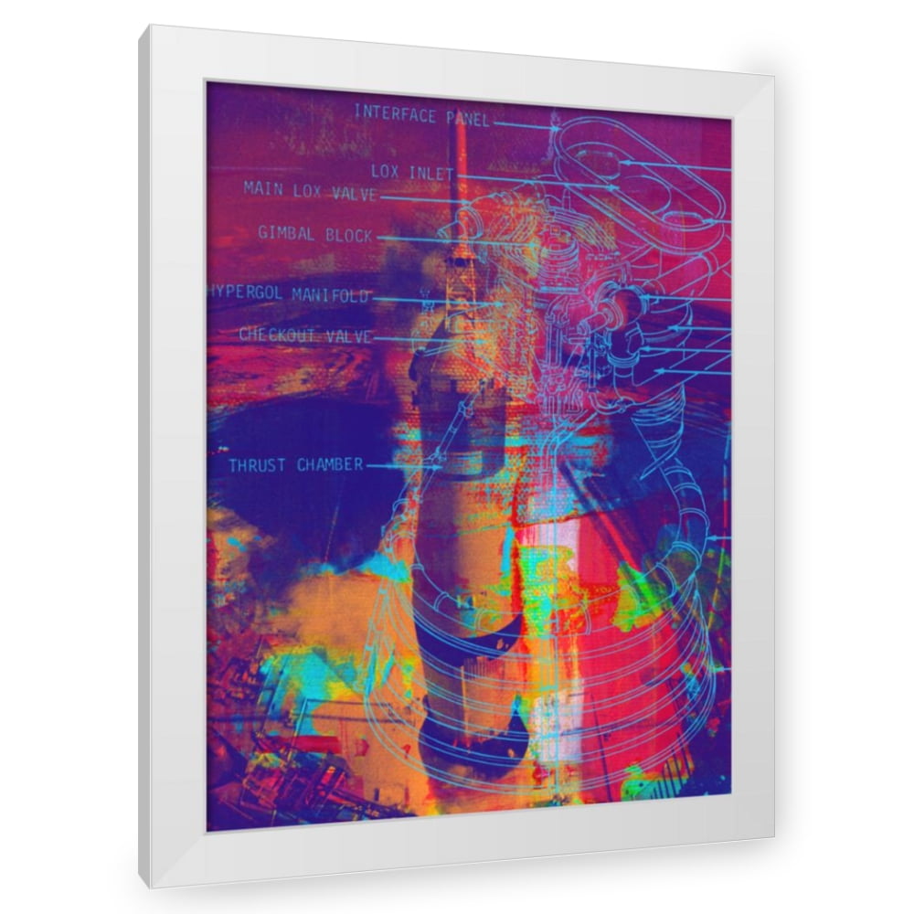 Stephen Chambers 19x24 White Modern Wood Framed Wall Art Titled ...