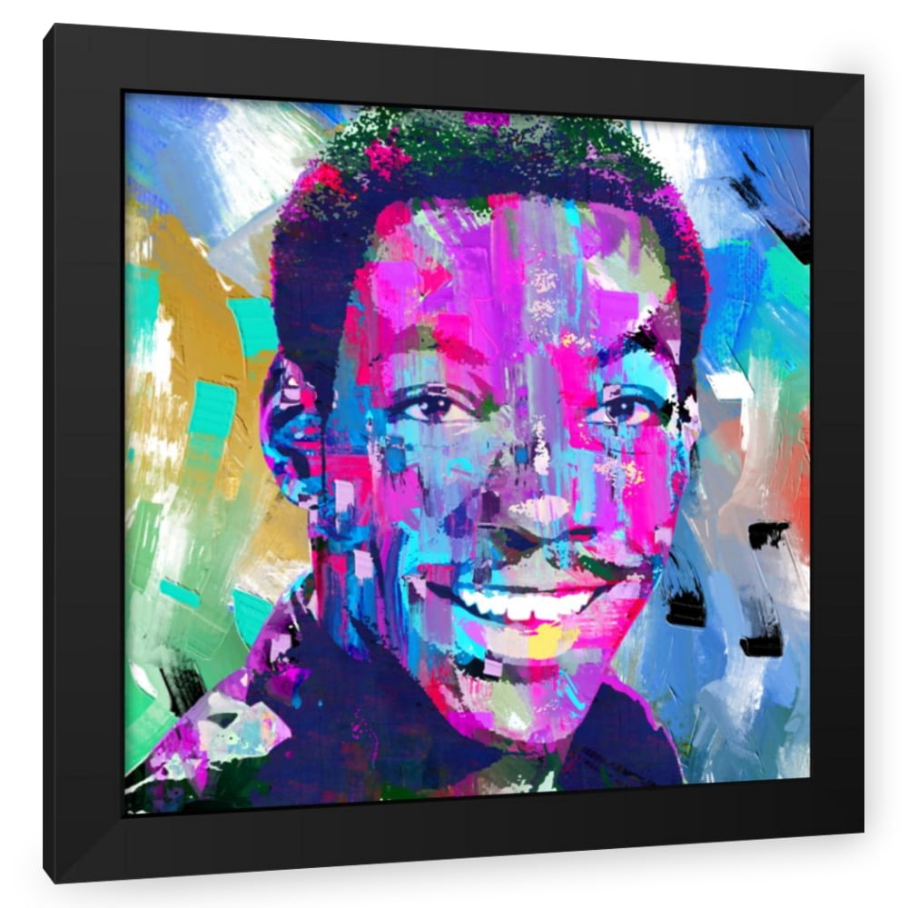 Stephen Chambers 20x20 Black Modern Wood Framed Wall Art Titled - Eddie ...