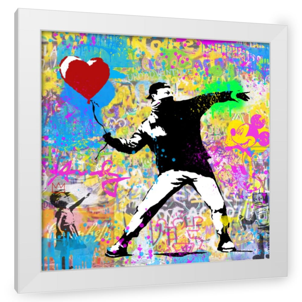 Stephen Chambers 20x20 White Modern Wood Framed Wall Art Titled ...