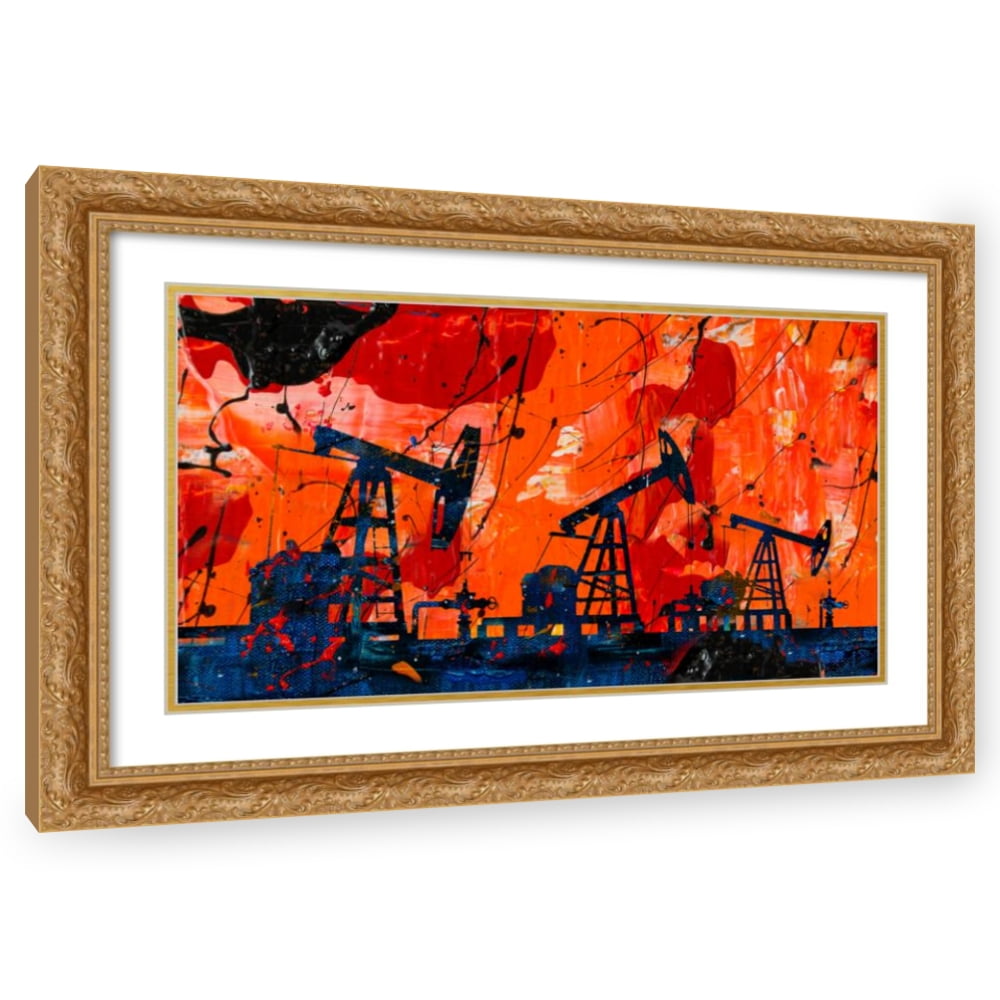 Stephen Chambers 24x15 Gold Ornate Wood Framed With Double Matting Wall ...