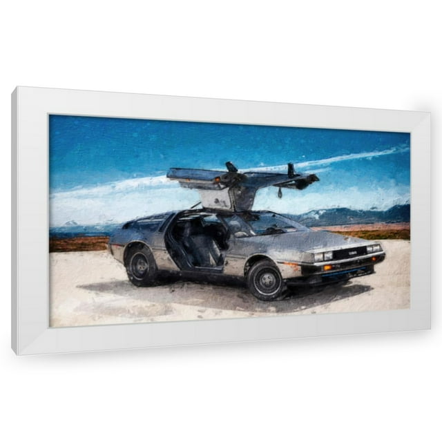 Stephen Chambers 24x15 White Modern Wood Framed Wall Art Titled ...