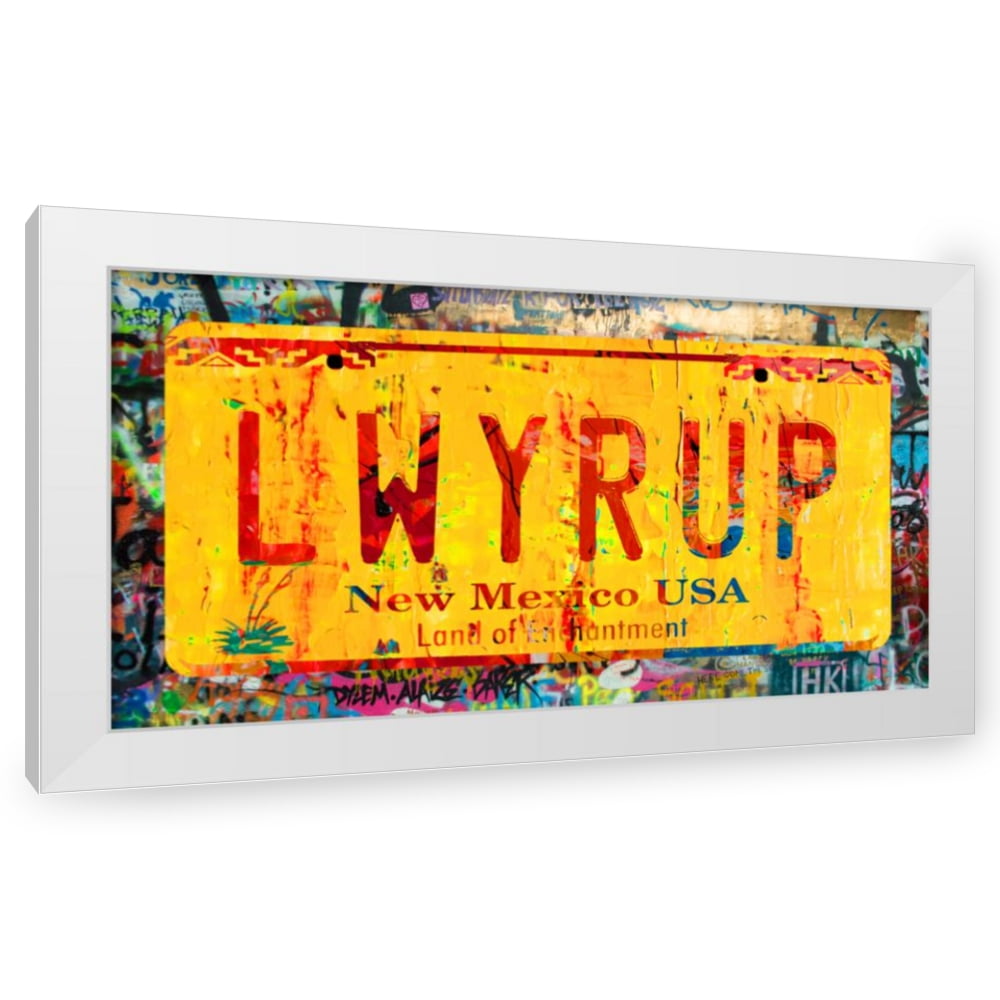 Stephen Chambers 24x15 White Modern Wood Framed Wall Art Titled ...