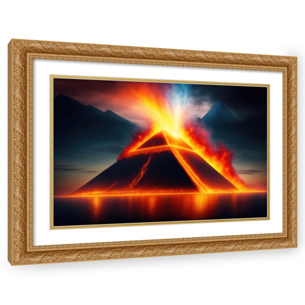 Stephen Chambers 24x17 Gold Ornate Wood Framed With Double Matting Wall ...