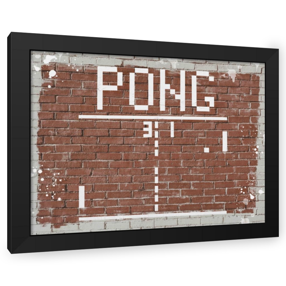 Stephen Chambers 24x19 Black Modern Wood Framed Wall Art Titled - Pong ...