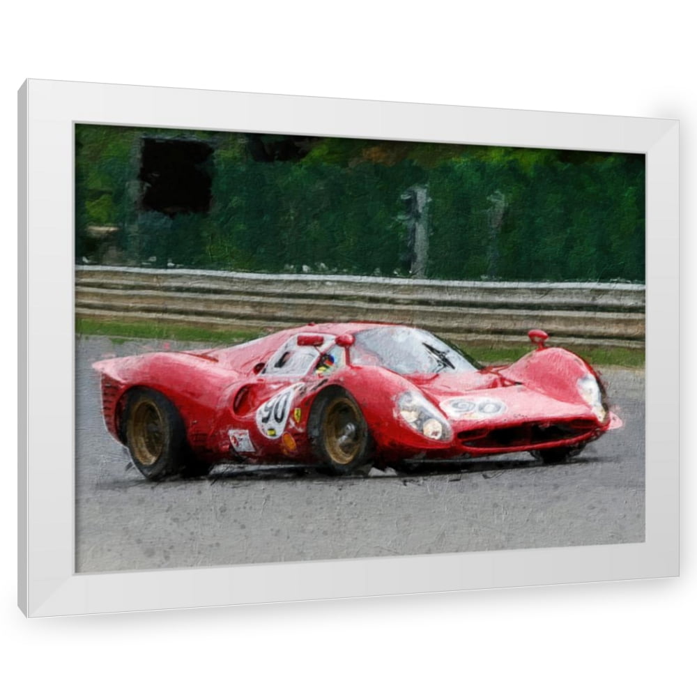 Stephen Chambers 24x19 White Modern Wood Framed Wall Art Titled ...