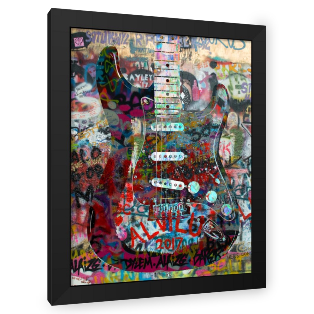 Stephen Chambers 25x32 Black Modern Wood Framed Wall Art Titled - Strat ...