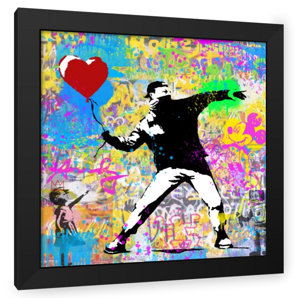 Stephen Chambers 26x26 Black Modern Wood Framed Wall Art Titled ...