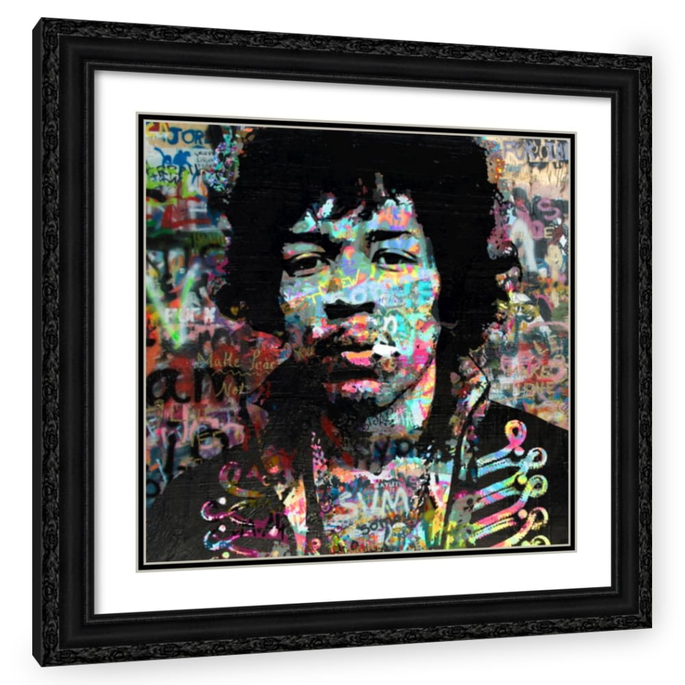 Stephen Chambers 26x26 Black Ornate Wood Framed With Double Matting ...