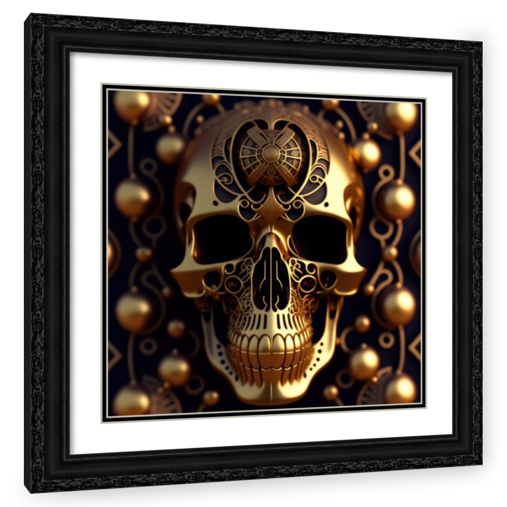 Stephen Chambers 26x26 Black Ornate Wood Framed With Double Matting ...