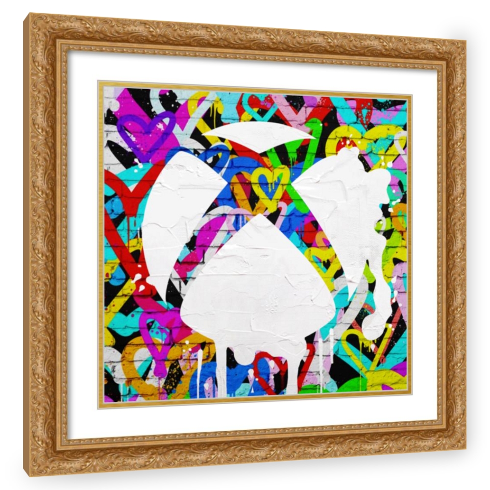 Stephen Chambers 26x26 Gold Ornate Wood Framed With Double Matting Wall ...