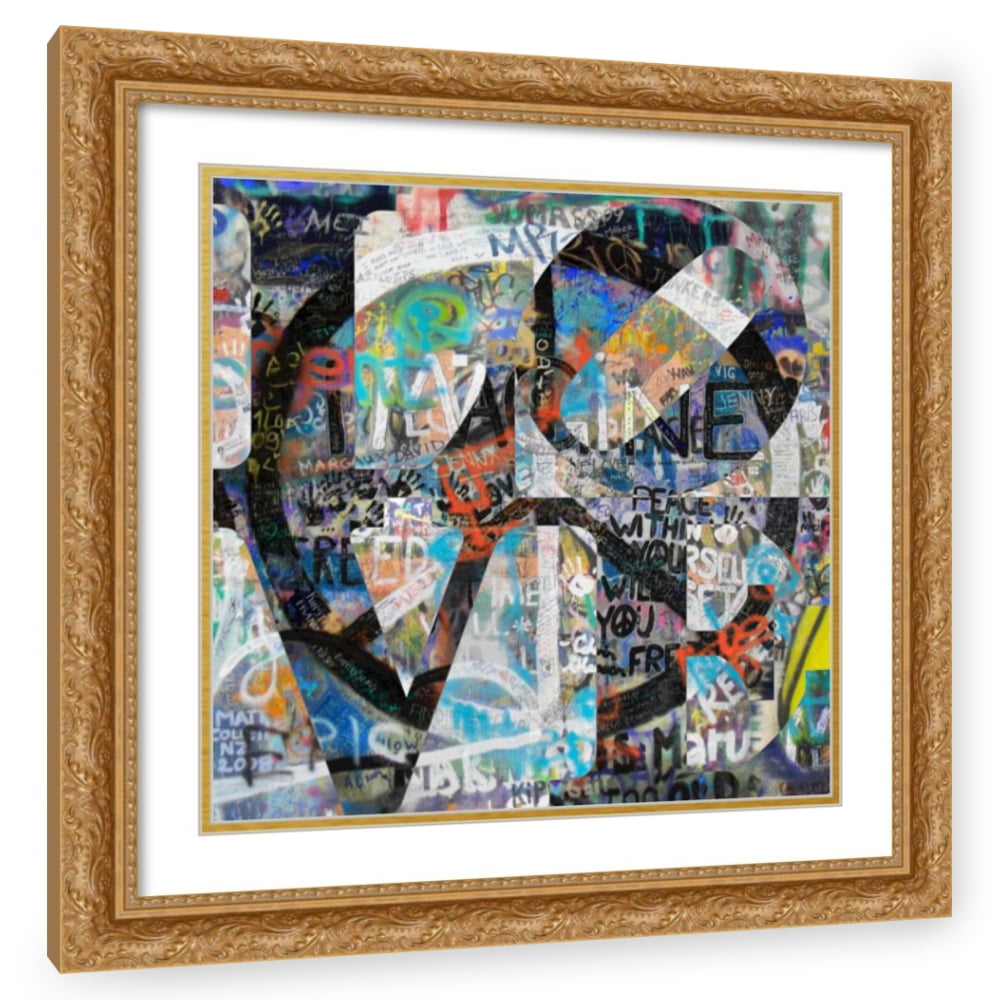 Stephen Chambers 26x26 Gold Ornate Wood Framed With Double Matting Wall ...