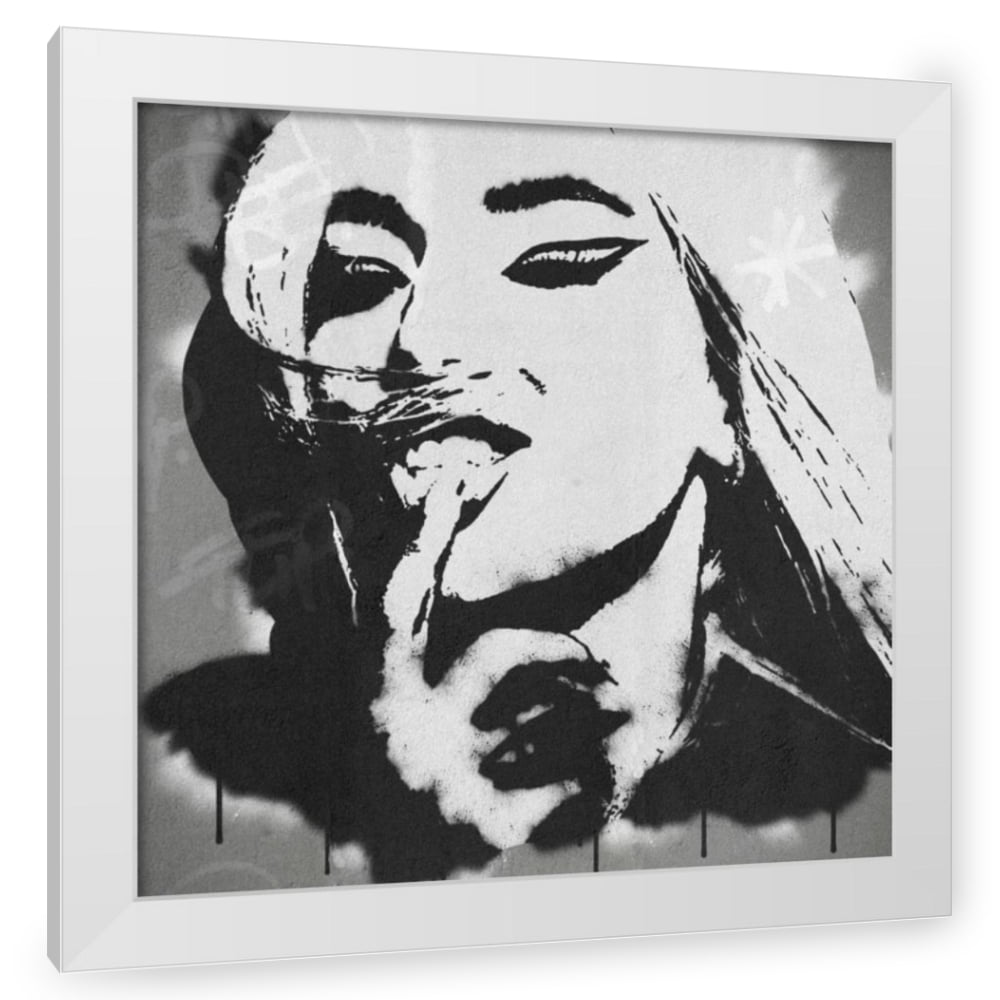 Stephen Chambers 26x26 White Modern Wood Framed Wall Art Titled - Ava ...