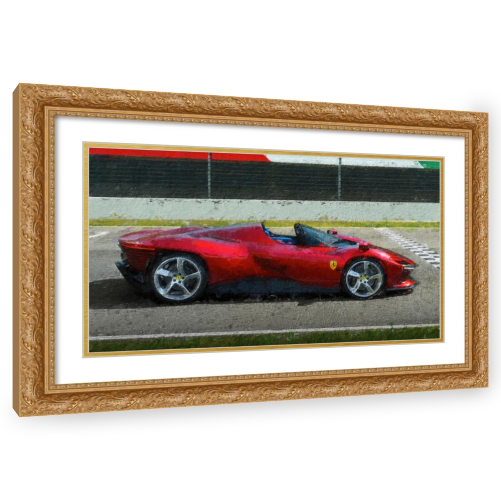 Stephen Chambers 32x20 Gold Ornate Wood Framed With Double Matting Wall ...