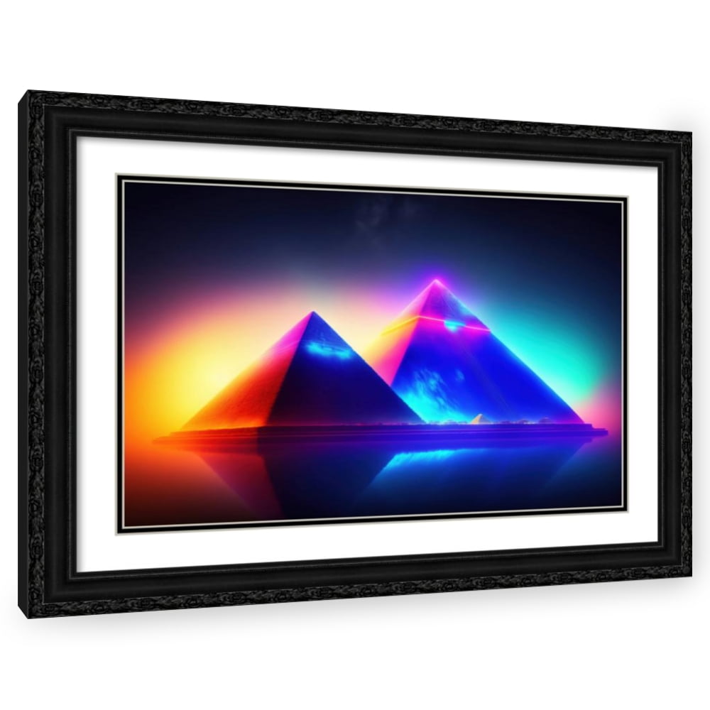 Stephen Chambers 32x23 Black Ornate Wood Framed With Double Matting ...