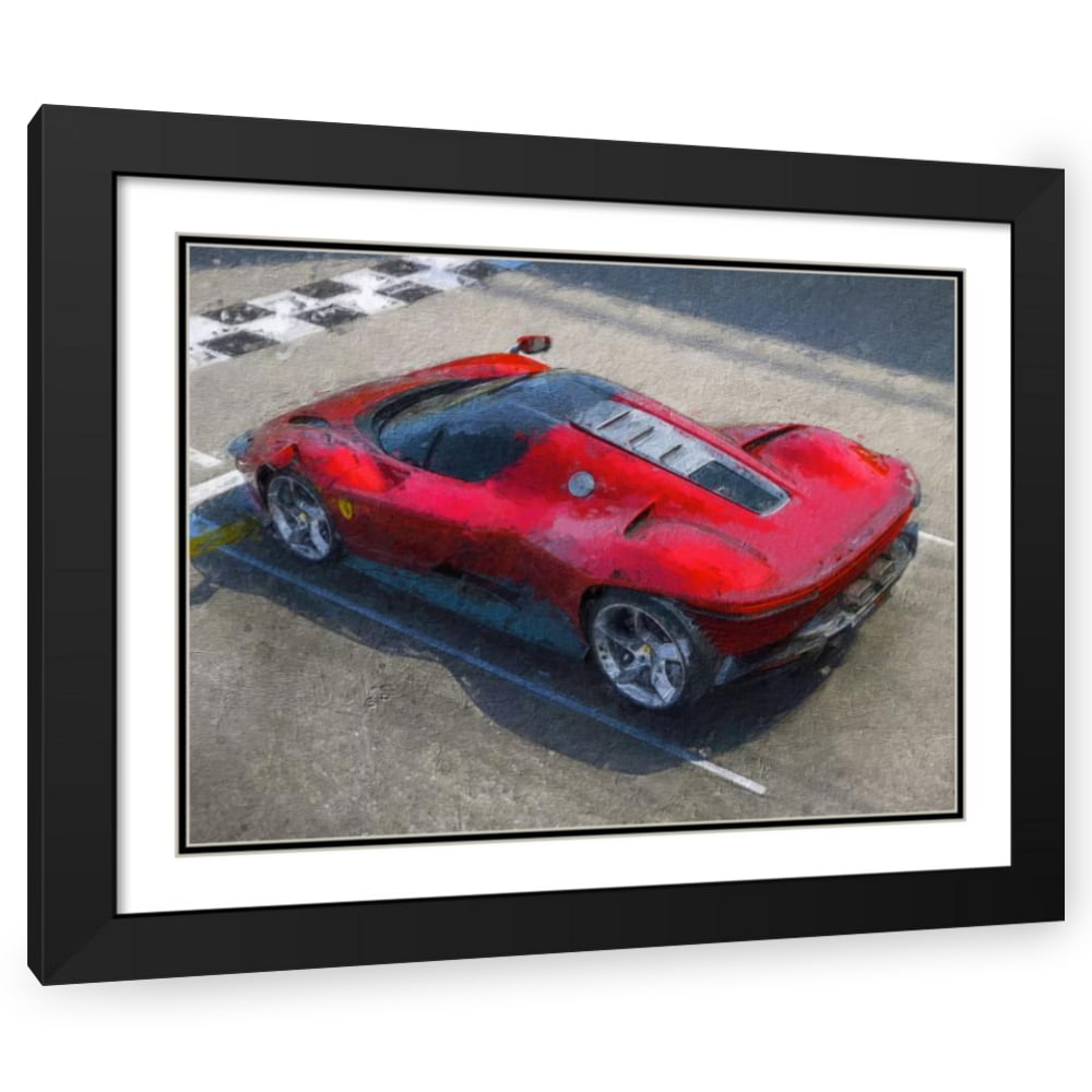 Stephen Chambers 32x25 Black Ornate Wood Framed With Double Matting ...