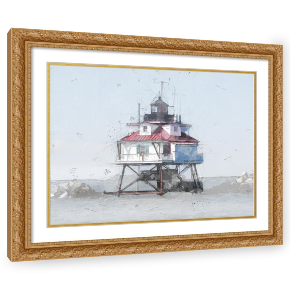 Stephen Chambers 32x25 Gold Ornate Wood Framed With Double Matting Wall ...