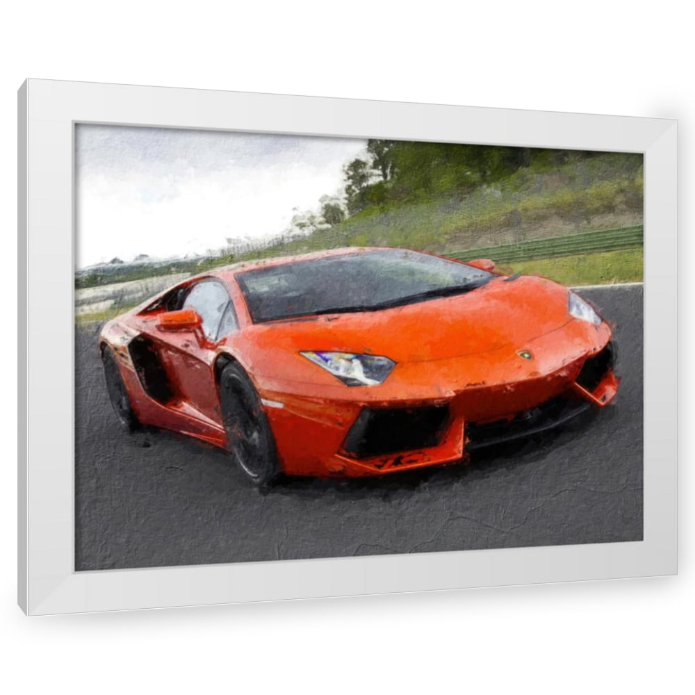 Stephen Chambers 32x25 White Modern Wood Framed Wall Art Titled ...