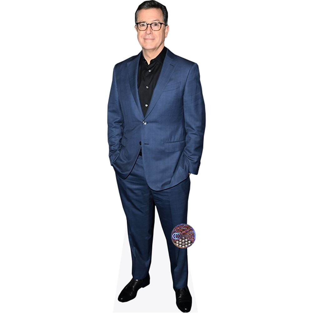 Stephen Colbert (Blue Suit) Lifesize Cardboard Cutout Standee - Walmart.com