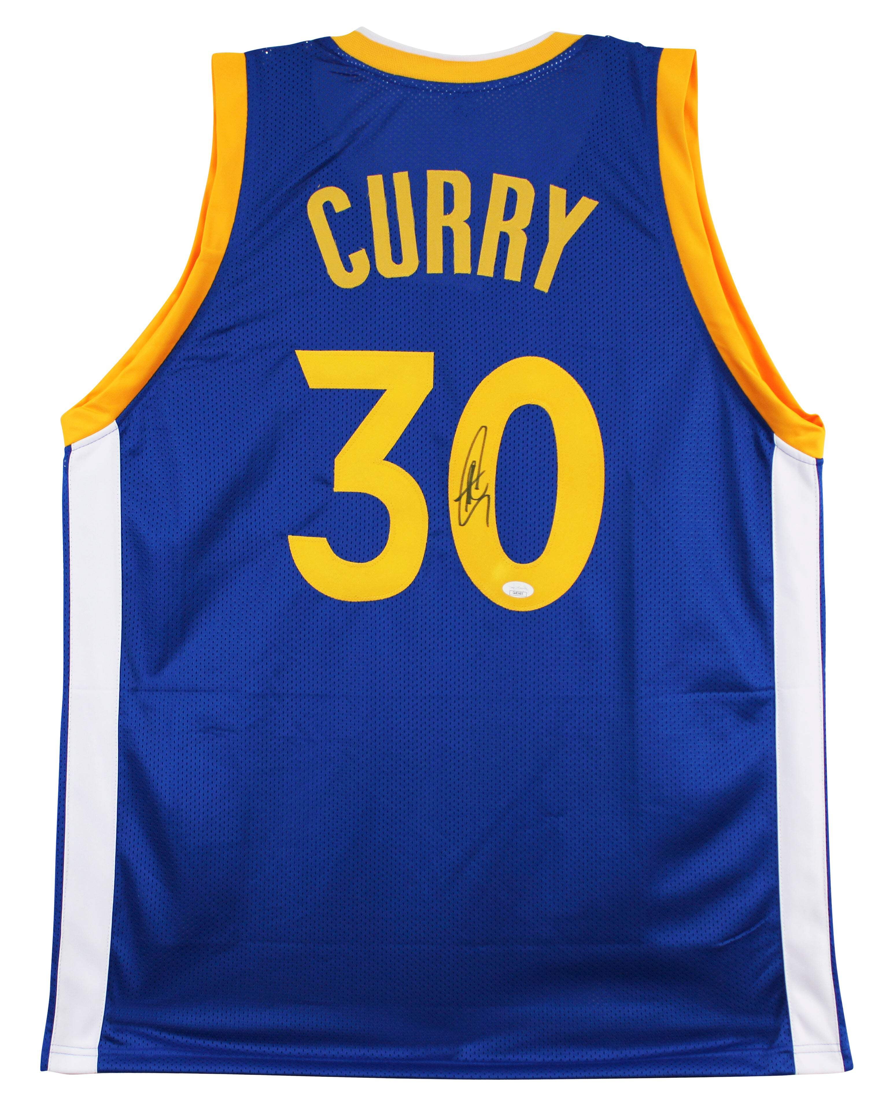 Stephen Curry Authentic Signed Blue Pro Style Jersey Autographed JSA 2 ...