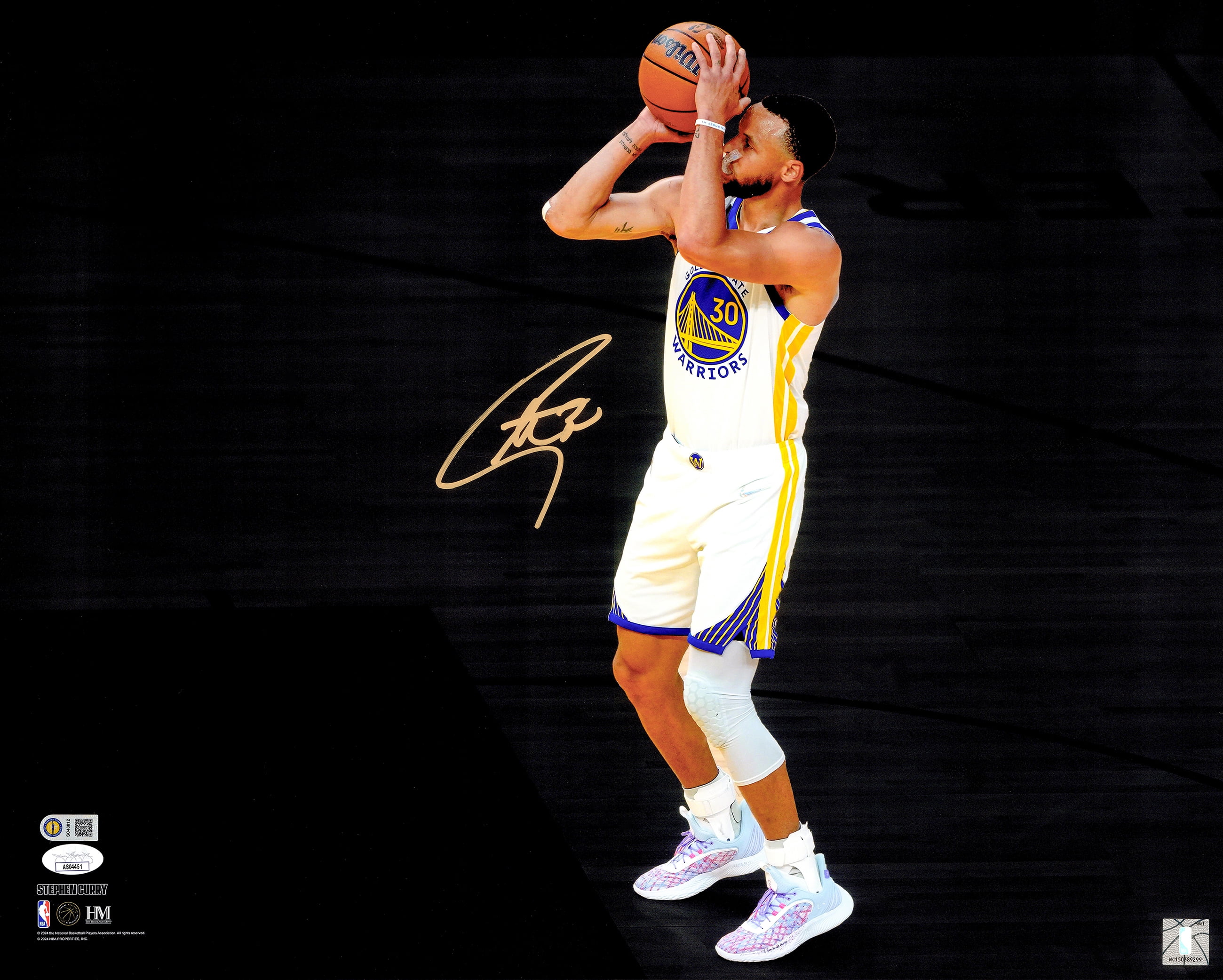 Stephen Curry Autographed 16x20 Photo Golden State Warriors Spotlight ...