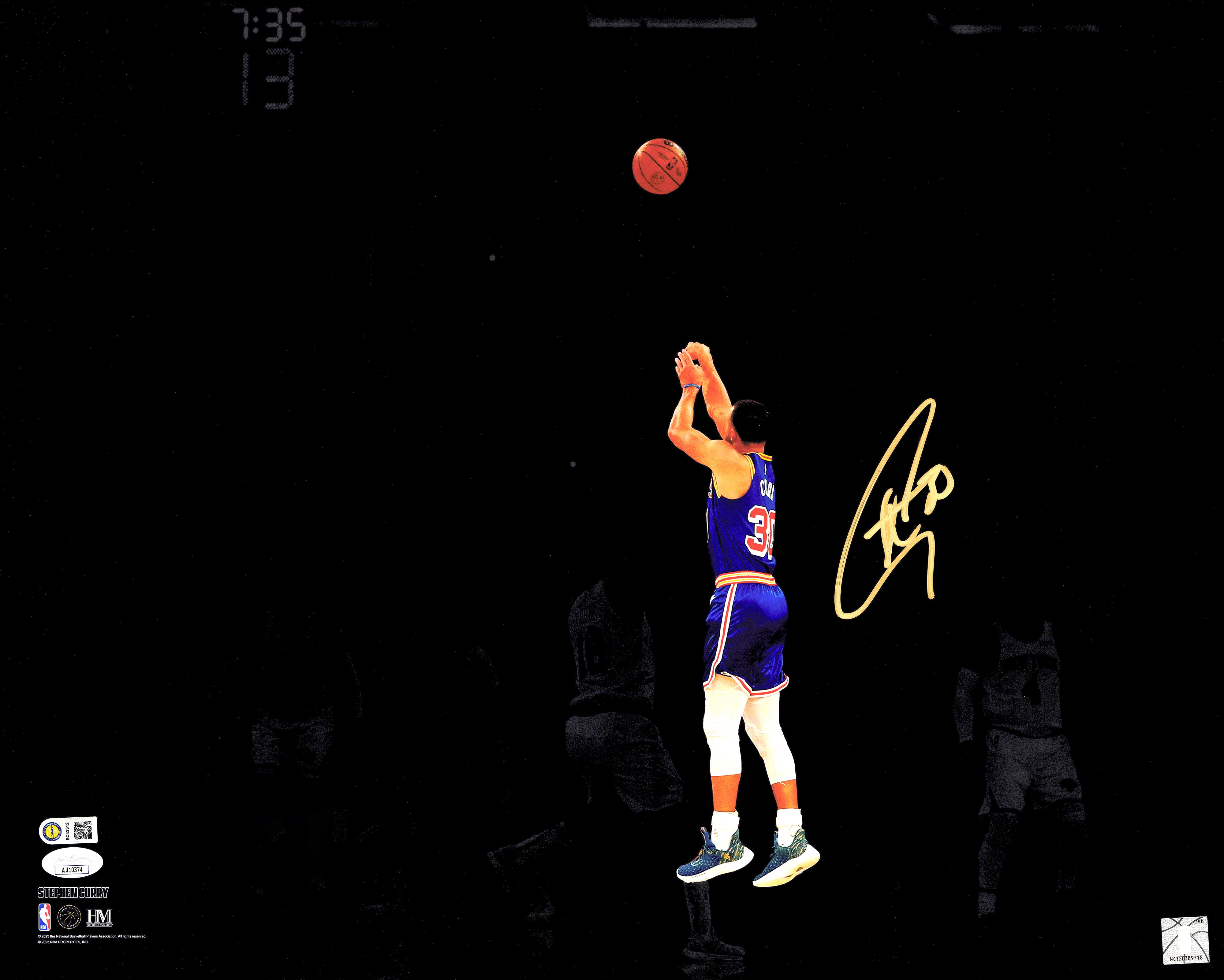 Stephen Curry Autographed 16x20 Photo Golden State Warriors Spotlight ...