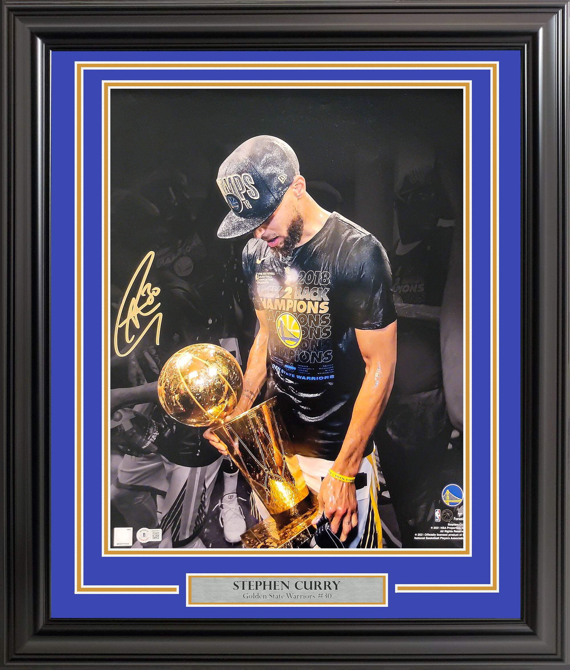 Stephen Curry Autographed Framed 16x20 Photo Golden State Warriors NBA ...