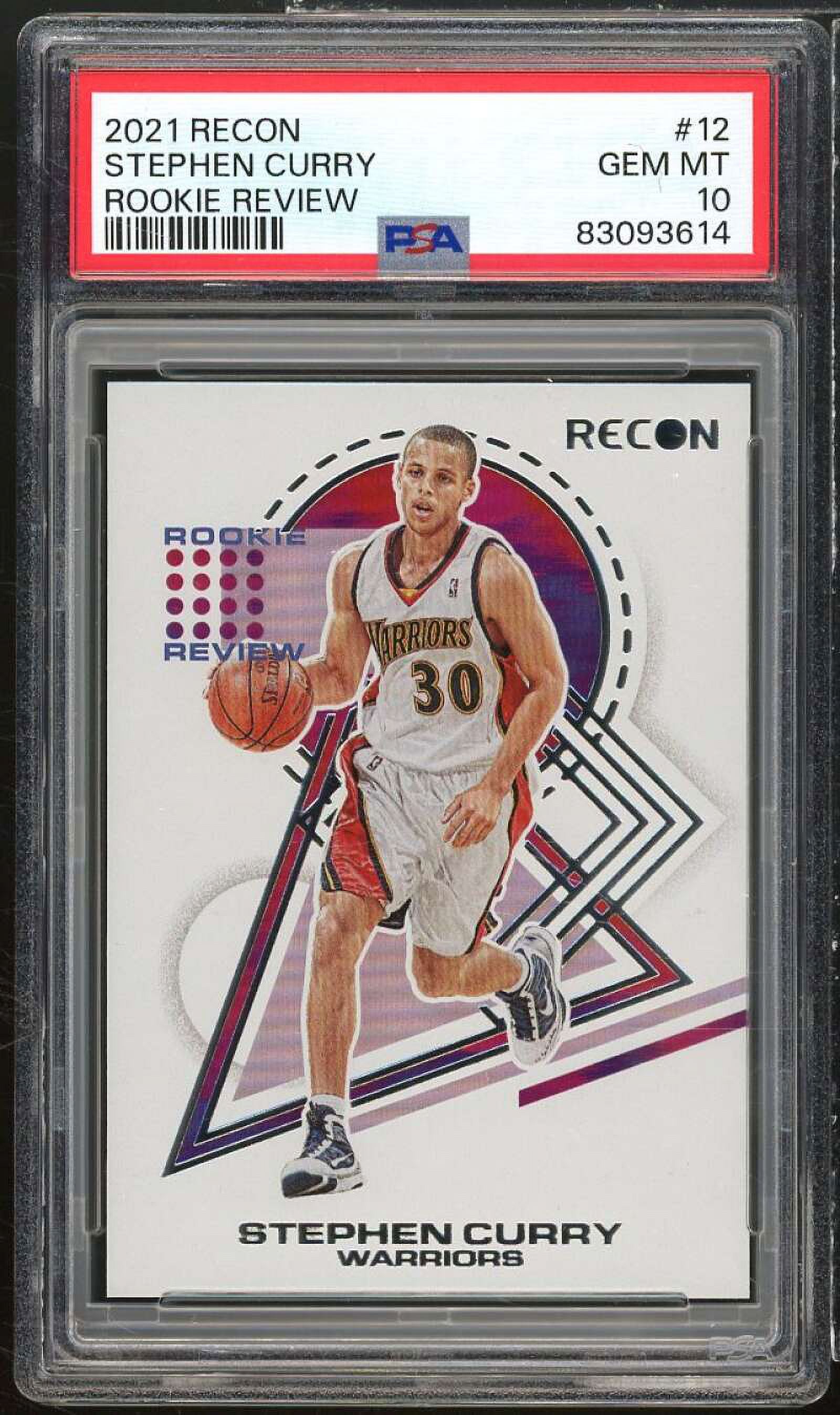 Stephen Curry Card 2021-22 Recon Rookie Review #12 PSA 10 - Walmart.com