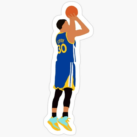 Stephen Curry Jumpshot Sticker Phone Decal Water Bottle Stickers Car ...