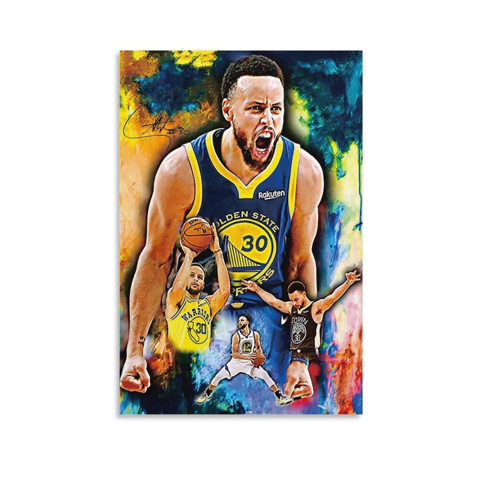 Stephen Curry Poster 3 Wall Art Canvas Print Poster Home Bathroom ...