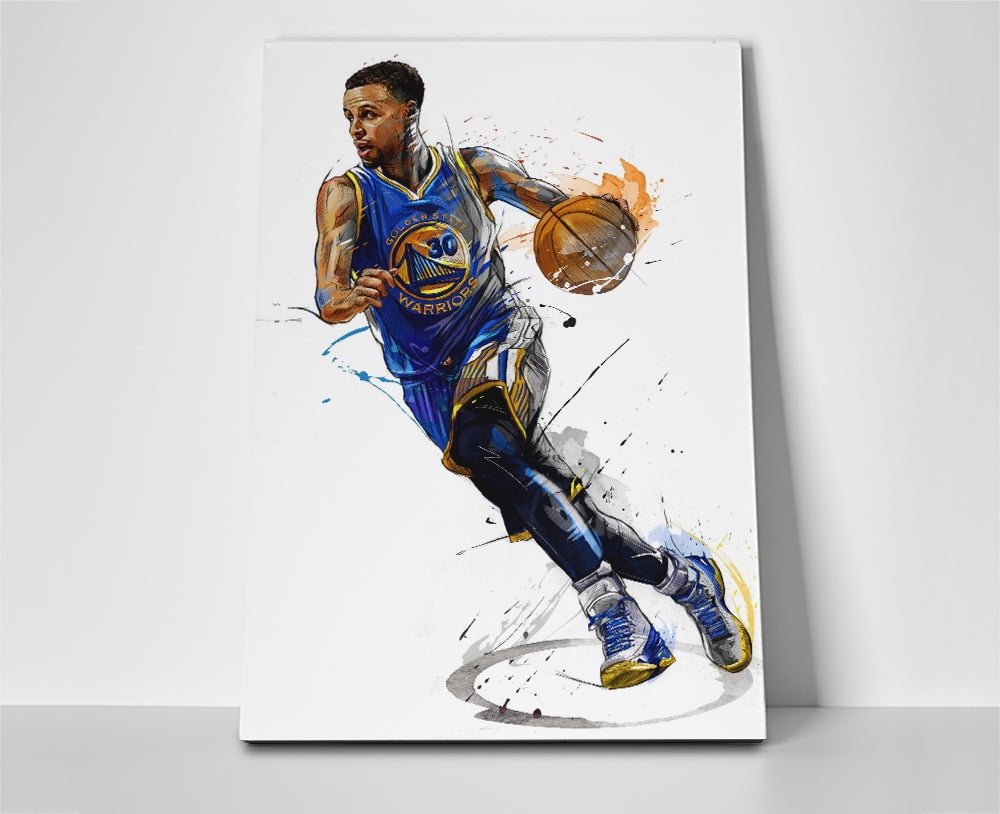 Stephen Curry Poster or Wrapped Canvas - Walmart.com