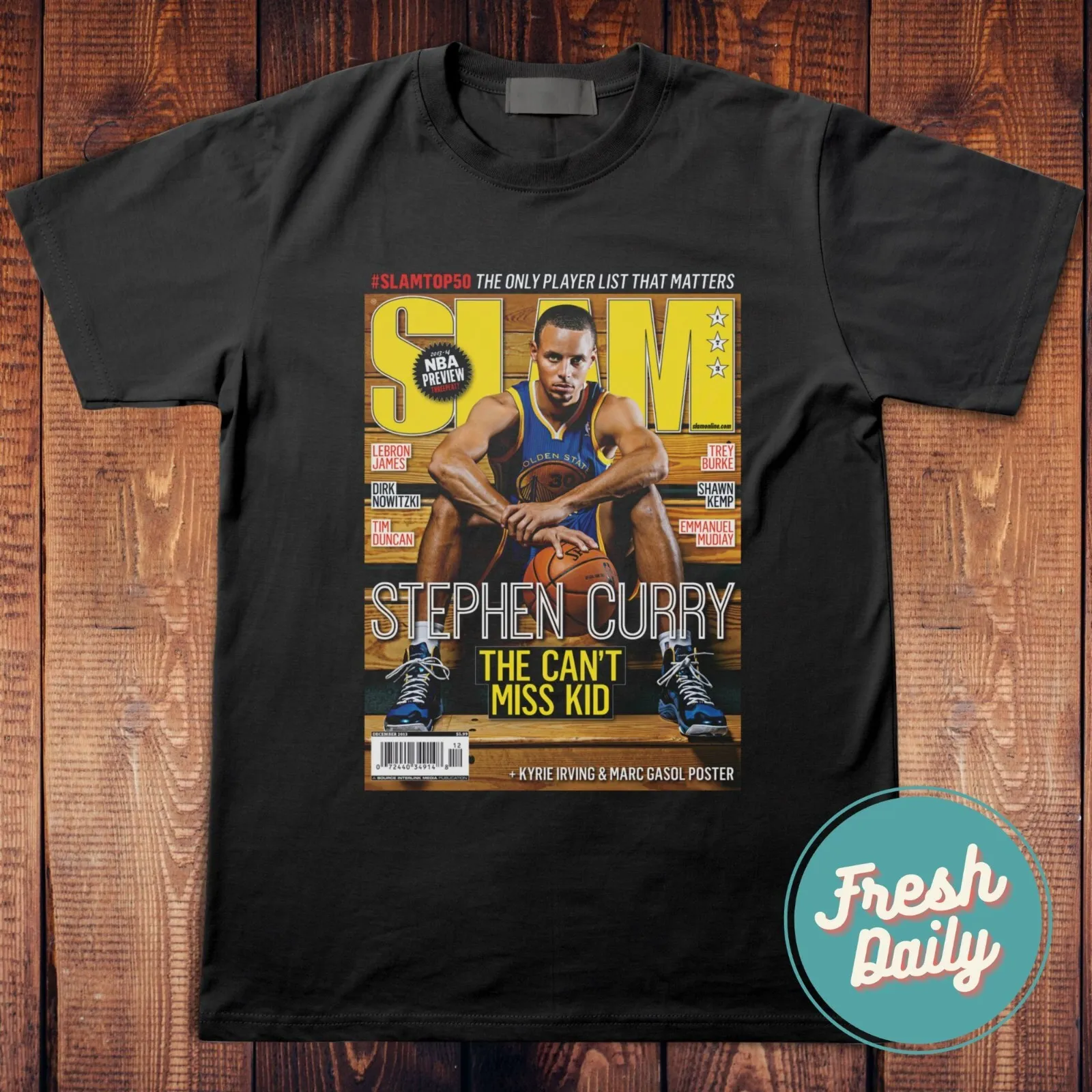 Stephen Curry Slam Cover T Shirt - Walmart.com