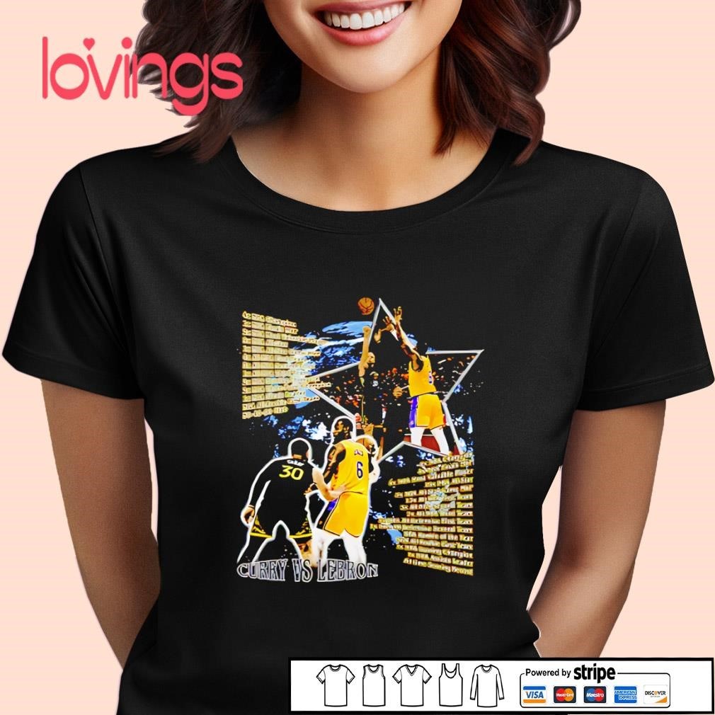 Stephen Curry Vs Lebron James Stats Shirt - Walmart.com