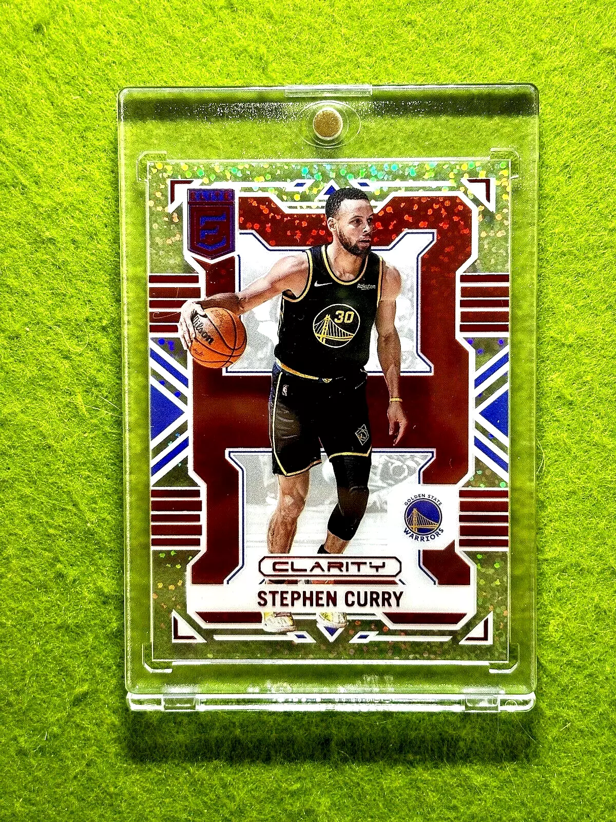 Stephen Curry WHITE SPARKLE PRIZM Asia Red SSP CLEAR Card 2022 Elite ...