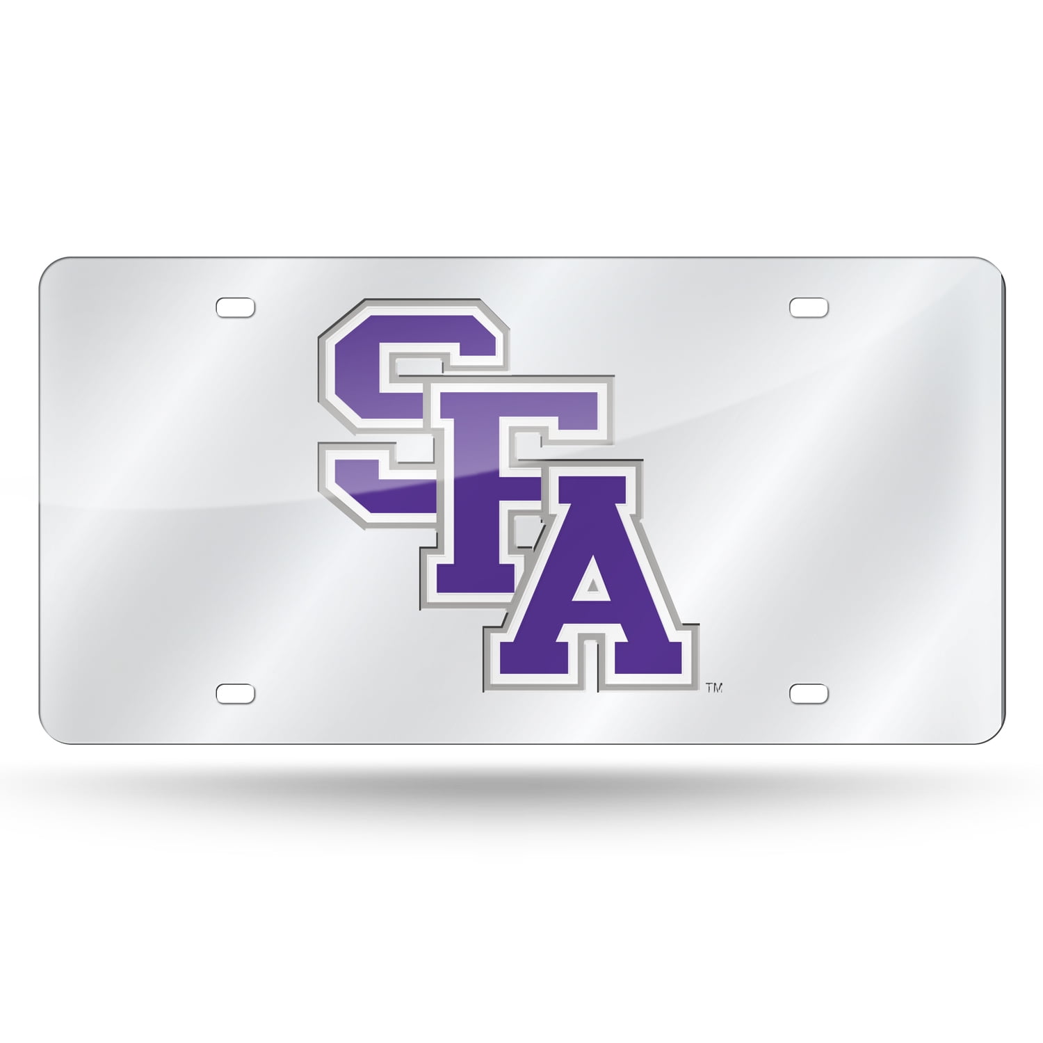 Stephen F Austin Lumberjacks Mirrored Laser Cut License Plate Laser Tag ...
