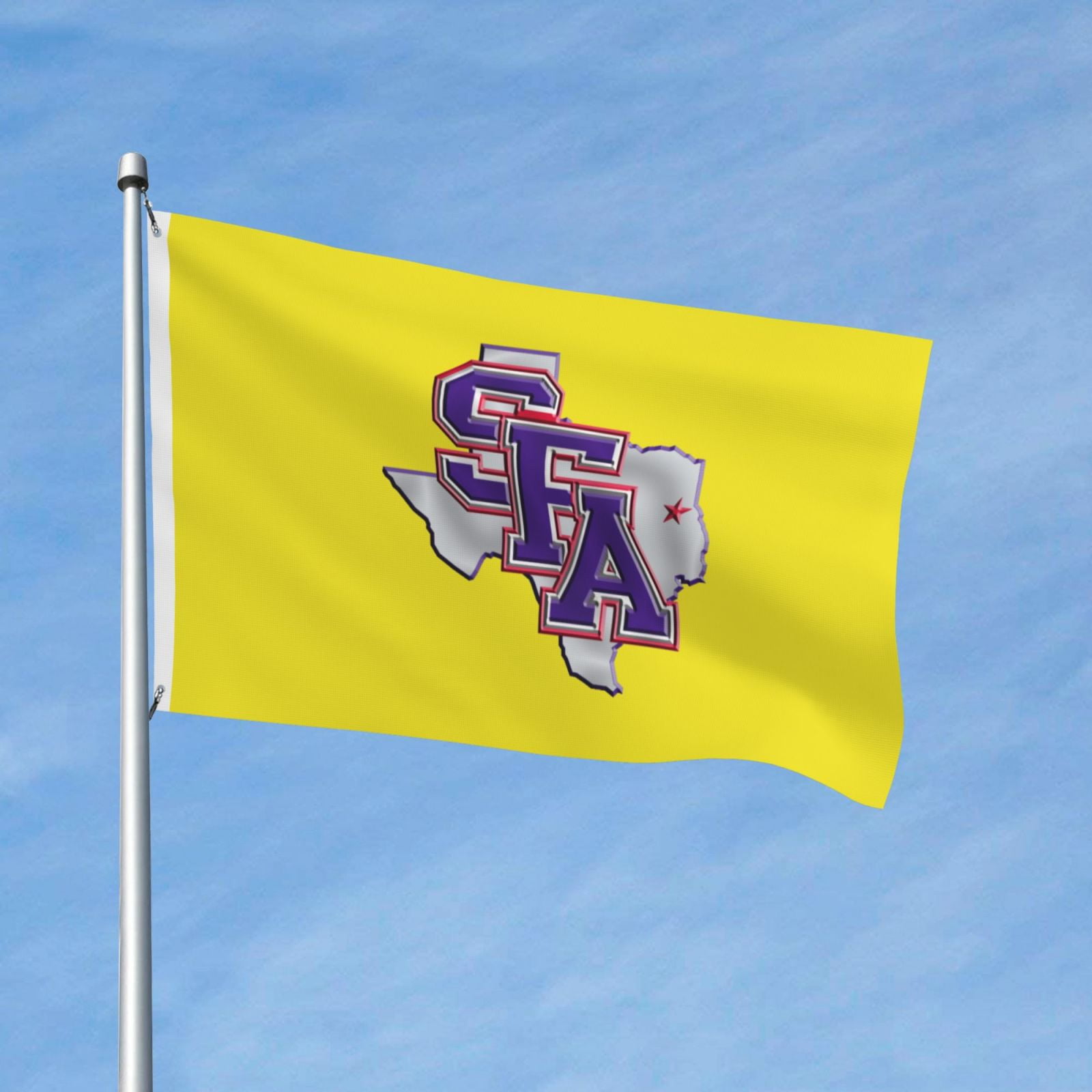 Stephen F. Austin State University Logo 3x5 Ft Flag Double Sided Indoor Outdoor Double Stitched ...