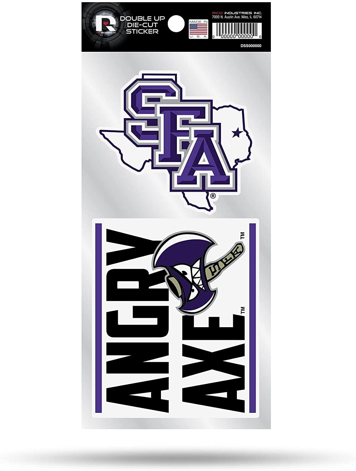 Stephen F. Austin University Lumberjacks SFA 2-Piece Double Up Die Cut ...