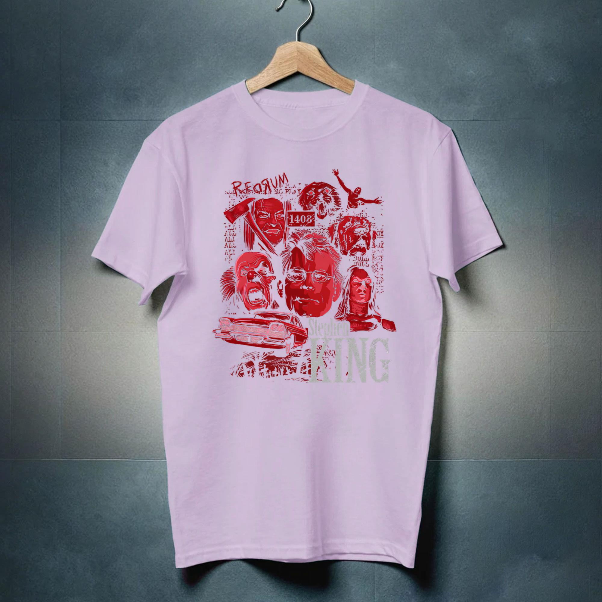 Stephen King Horror Collage T-Shirt - Iconic Horror Author Fan Merch ...