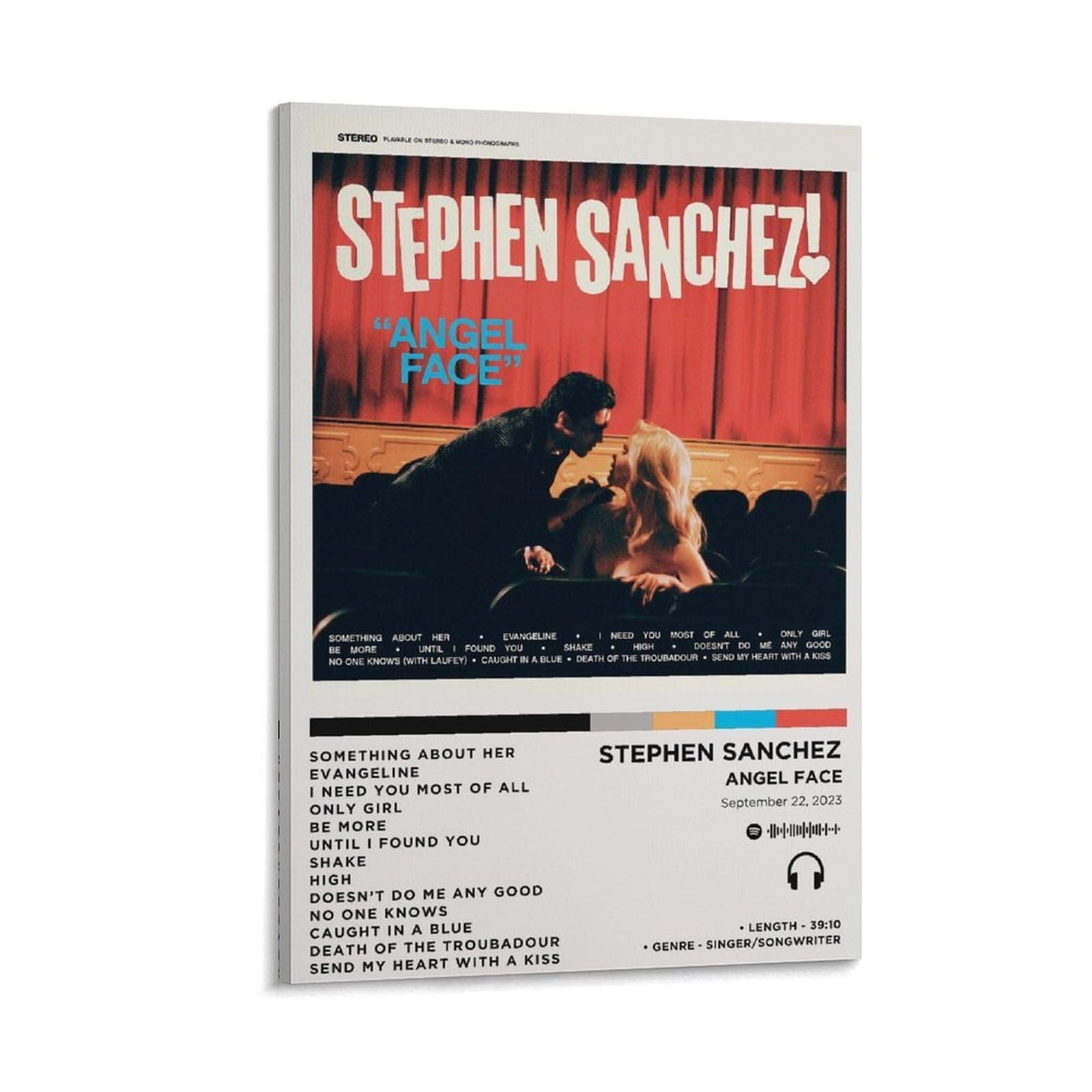 Stephen Sanchez - Angel Face Canvas Poster Bedroom Decoration Landscape ...