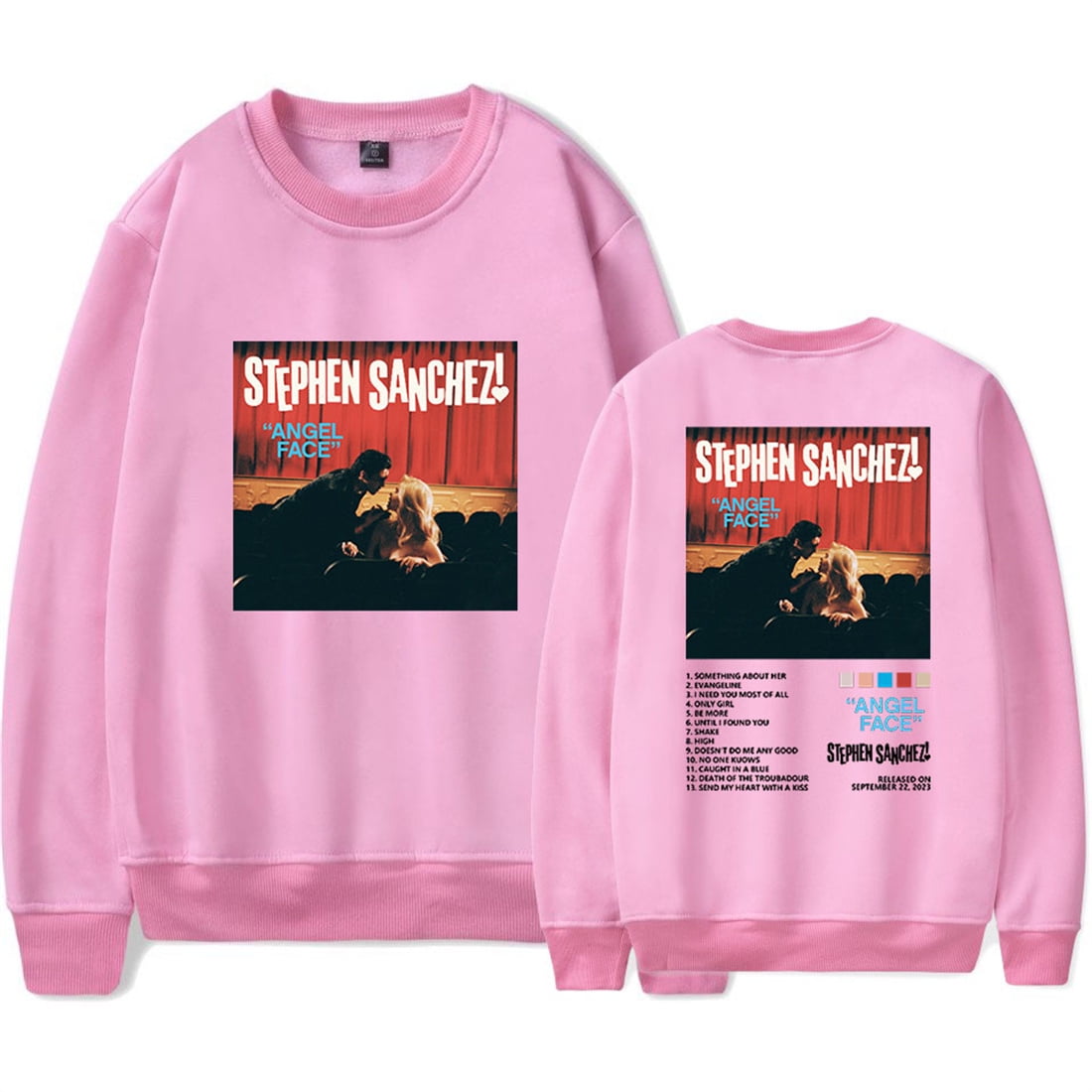 Stephen Sanchez Angel Face Crewneck Unique Sweatshirt Casual Top ...