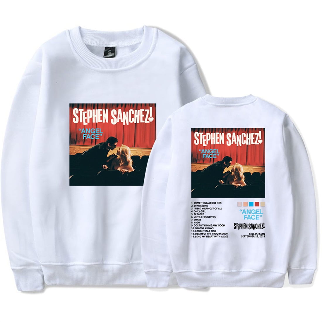 Stephen Sanchez Angel Face Crewneck Unique Sweatshirt Casual Top ...