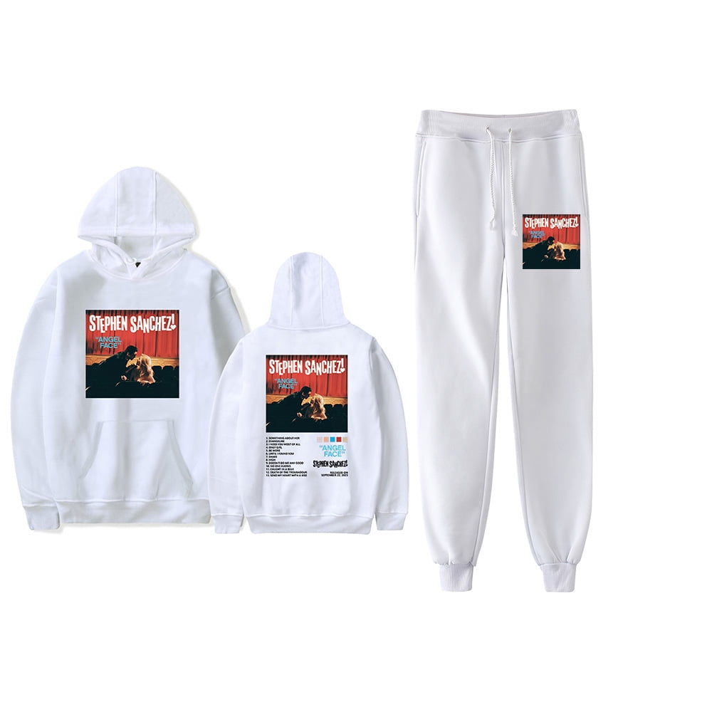 Stephen Sanchez Angel Face Hoodie Jogger Pant Casual Fashion Sweatpant ...
