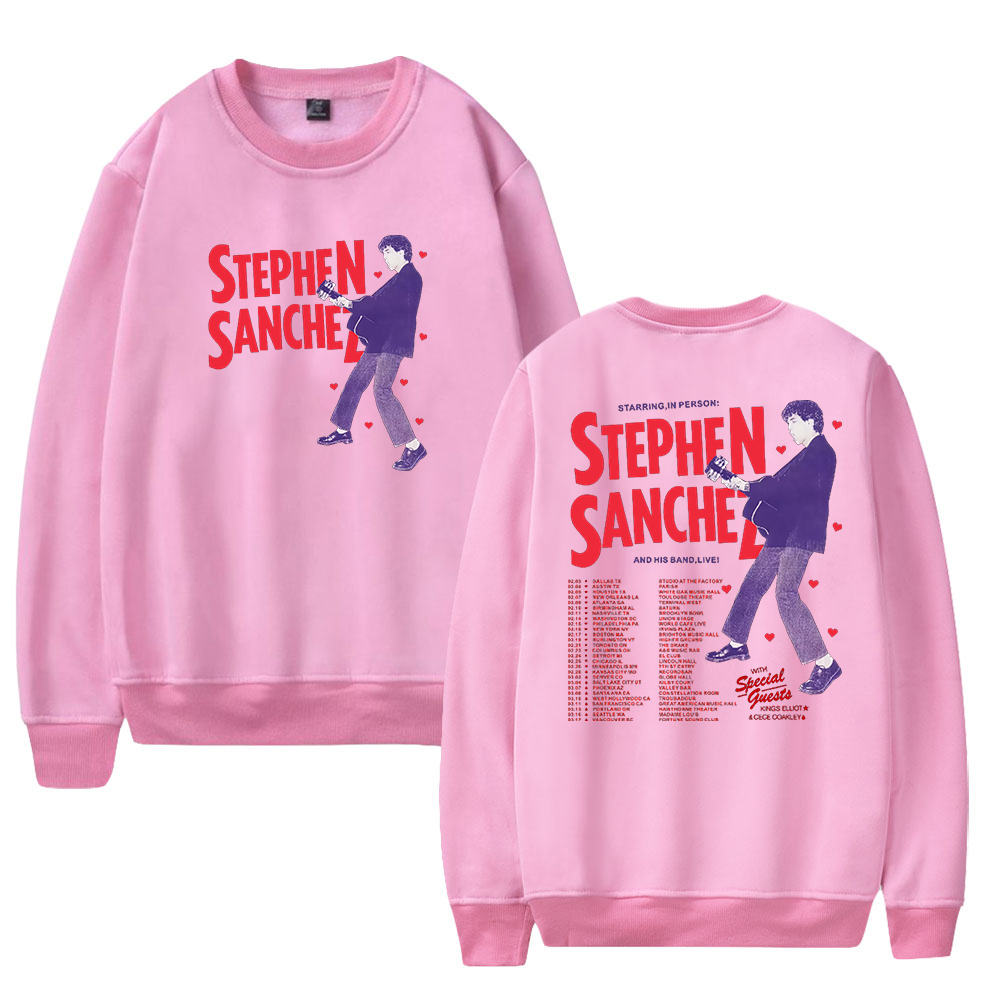 Stephen Sanchez Tour Merch Sweatshirt Crewneck Long Sleeve Streetwear ...
